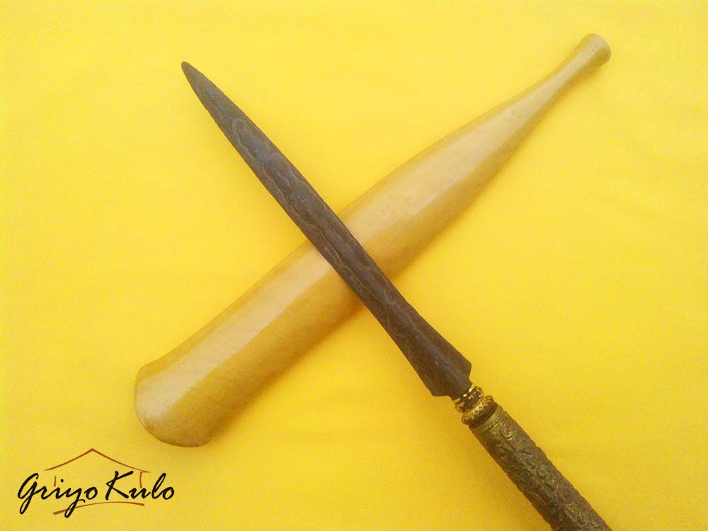 Tombak Pusaka Kinatah Emas Kiai Panjurung | Griyo Kulo